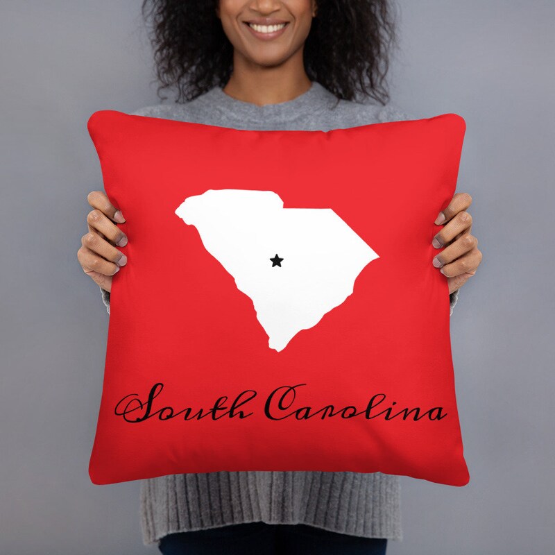 South Carolina Pillow - Etsy