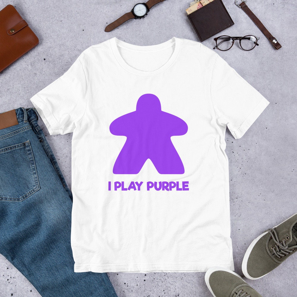 Purple Meeple T-shirt - Etsy