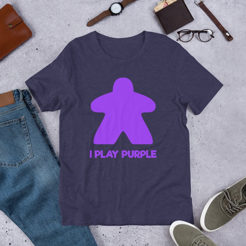 Purple Meeple T-shirt - Etsy