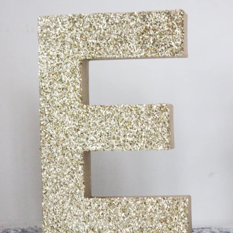 Gold Glitter Letters - Etsy