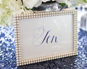 Table Number Frames - Etsy