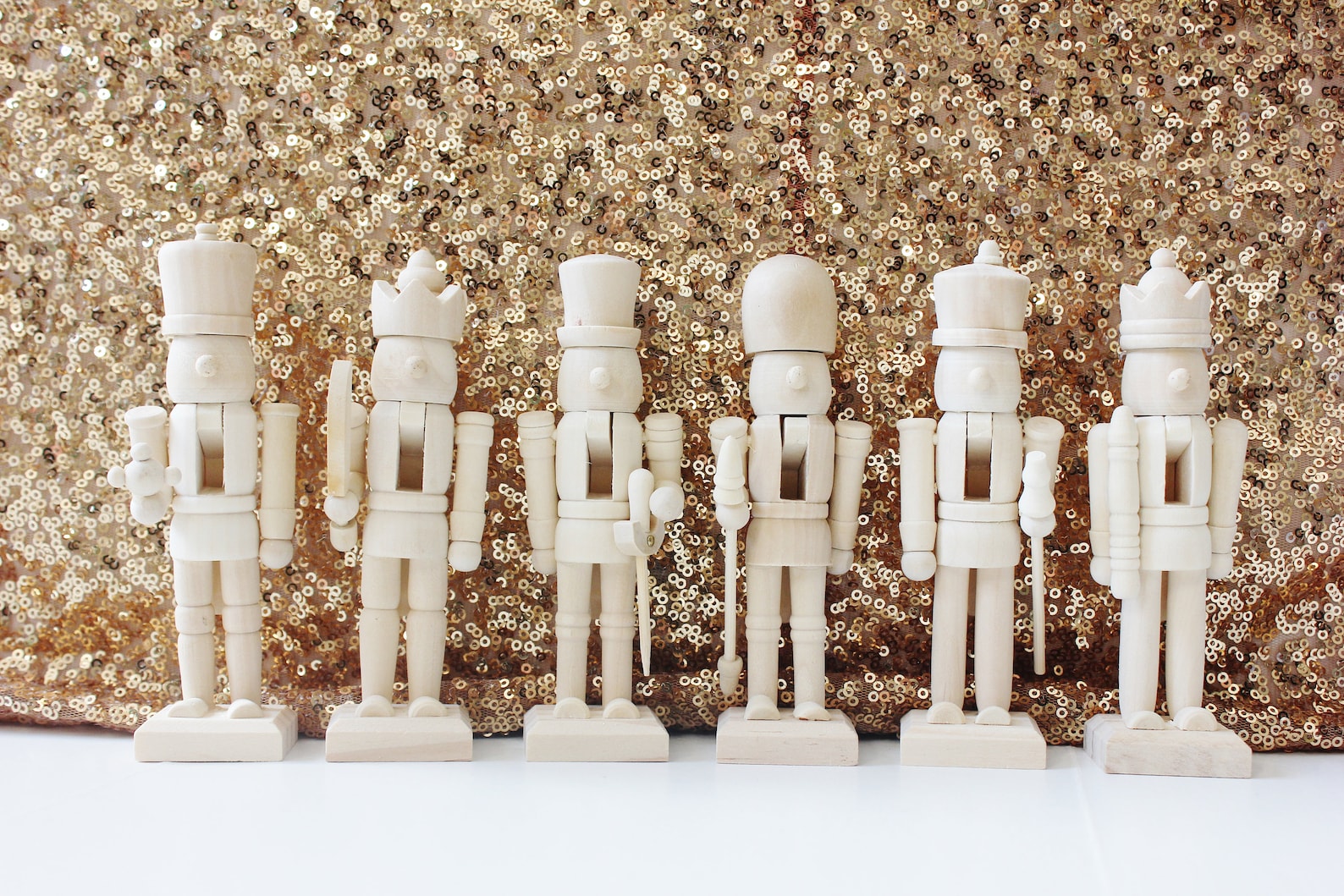 Sale 5 MINI WOODEN NUTCRACKERS Unfinished Diy Painting Wood - Christmas ...