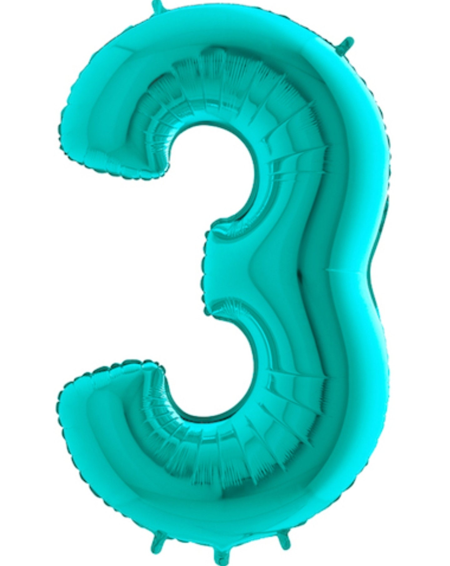 AQUA BLUE NUMBER Turquoise Bright Balloon 40 Jumbo Blue - Etsy India