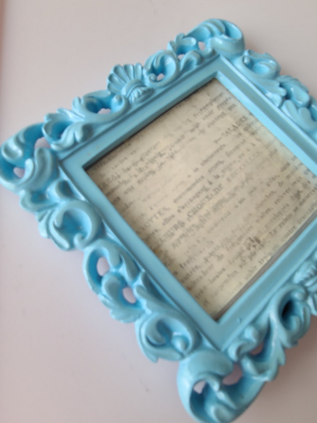 Sale Vintage Style SKY BLUE BAROQUE Frame Mini Picture Frame Photo ...