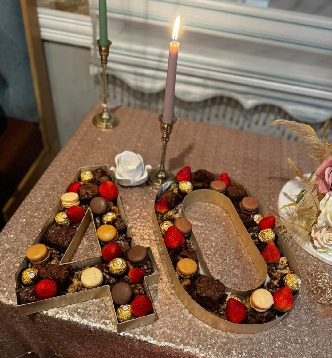 Sale 16" BROWN HOLLOW NUMBER Blank Block Style Fillable Number Letter ...