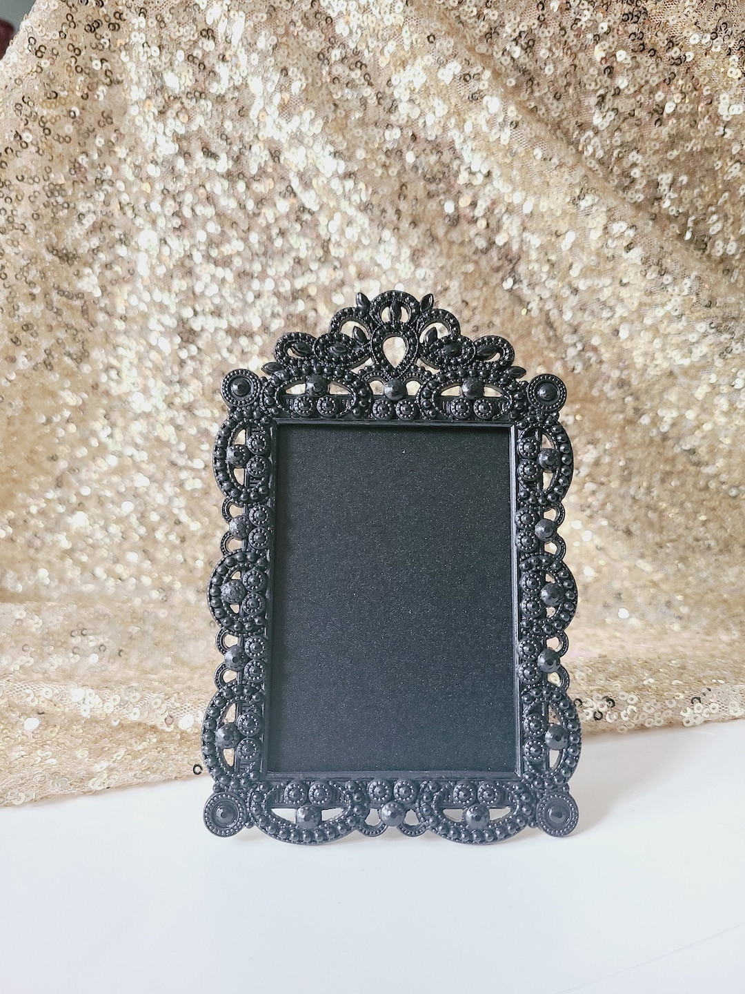 Sale Vintage Style BLACK BAROQUE FRAME Small Picture Frame Photo Frame ...