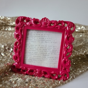Sale Vintage Style PINK BAROQUE FRAME Small Picture Frame Photo Frame ...