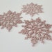 12 Ct ROSE GOLD GLITTER Snowflakes Colorful Snowflakes for Diy - Etsy