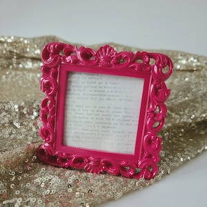 Sale Vintage Style PINK BAROQUE FRAME Small Picture Frame - Etsy