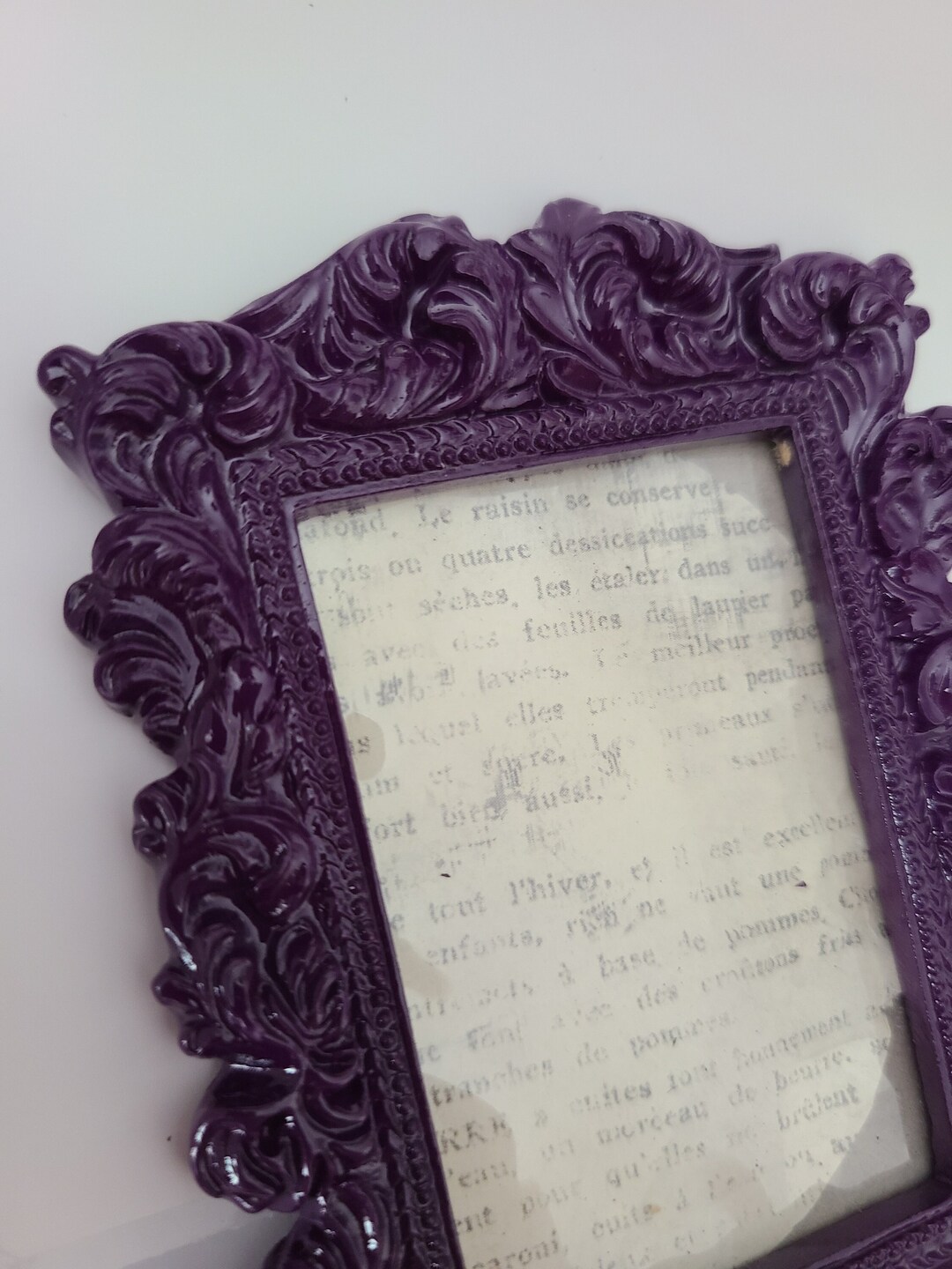 Sale Vintage Style PURPLE BAROQUE FRAME Mini Picture Frame Dark ...