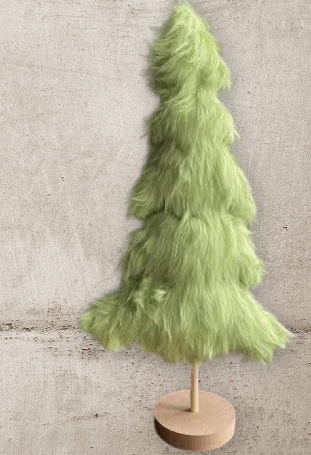 Sale GREEN FUR TREE Grinch Tree Small Tabletop Christmas Decor Grinch ...