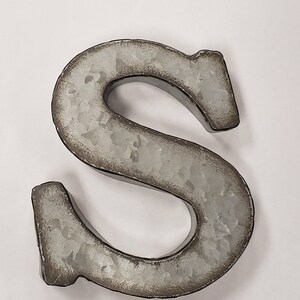 Sale 6" METAL LETTER Rustic Metal - Rustic Alphabet Initial Vintage ...