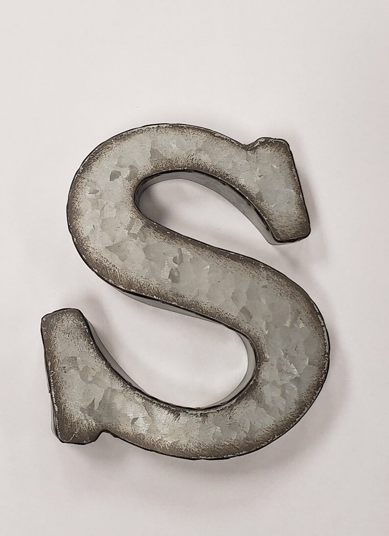 Sale 6 METAL LETTER Rustic Metal Rustic Alphabet | Etsy