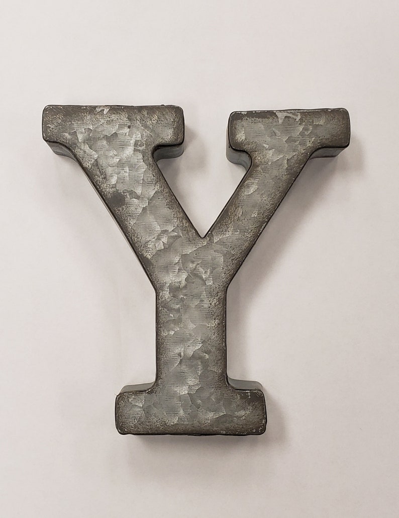 Sale 6 METAL LETTER Rustic Metal Rustic Alphabet | Etsy