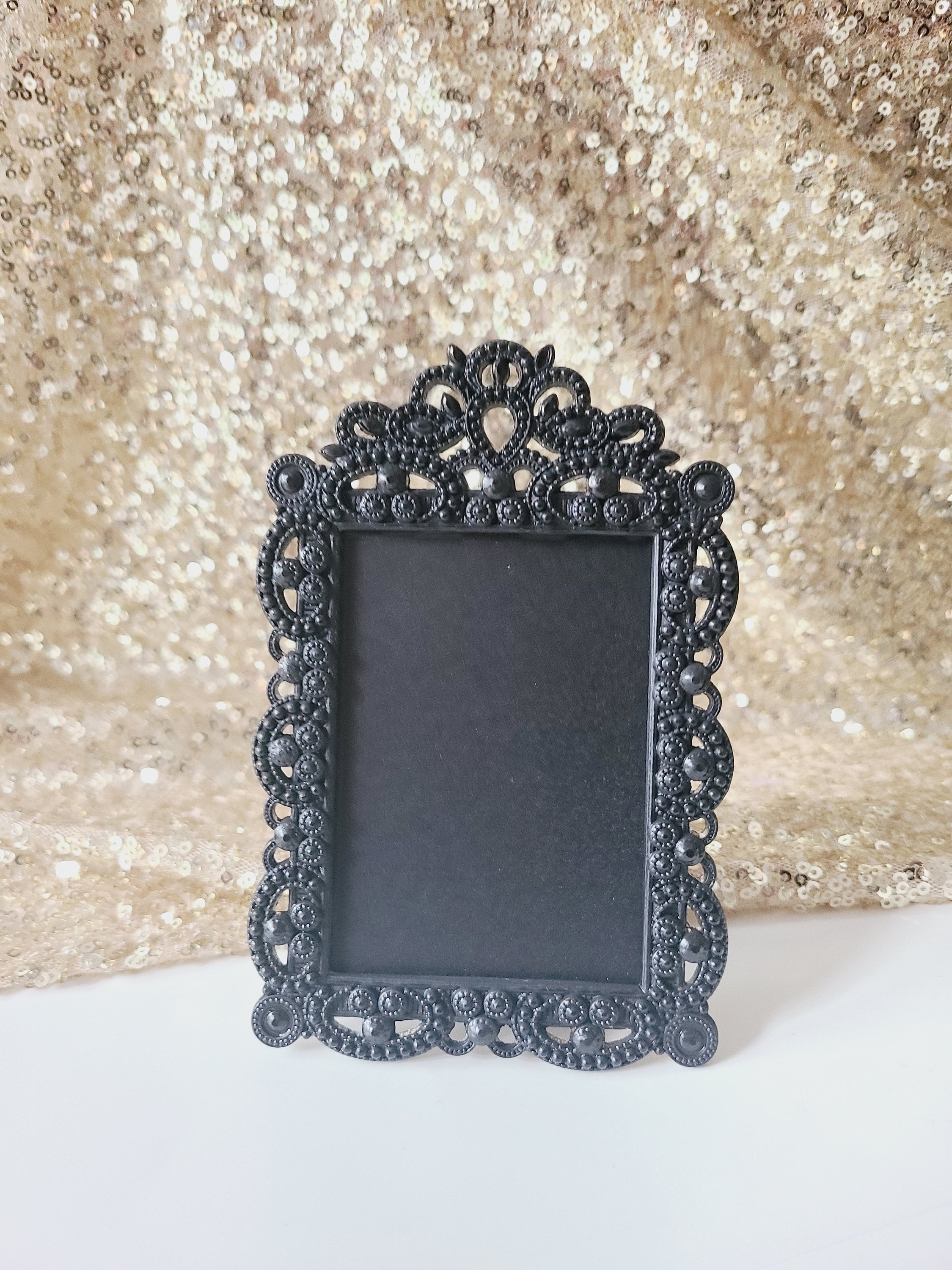 Sale Vintage Style BLACK BAROQUE FRAME Small Picture Frame | Etsy