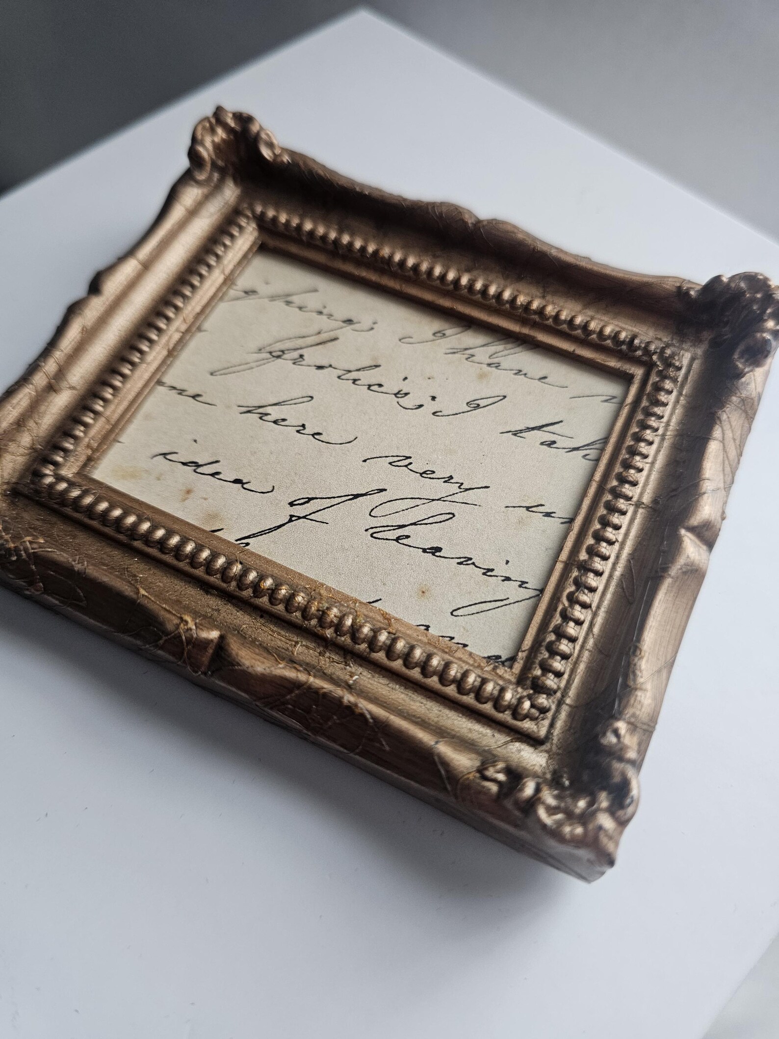 Sale Vintage Style Copper Bronze GOLD BAROQUE FRAME Mini Picture Photo ...