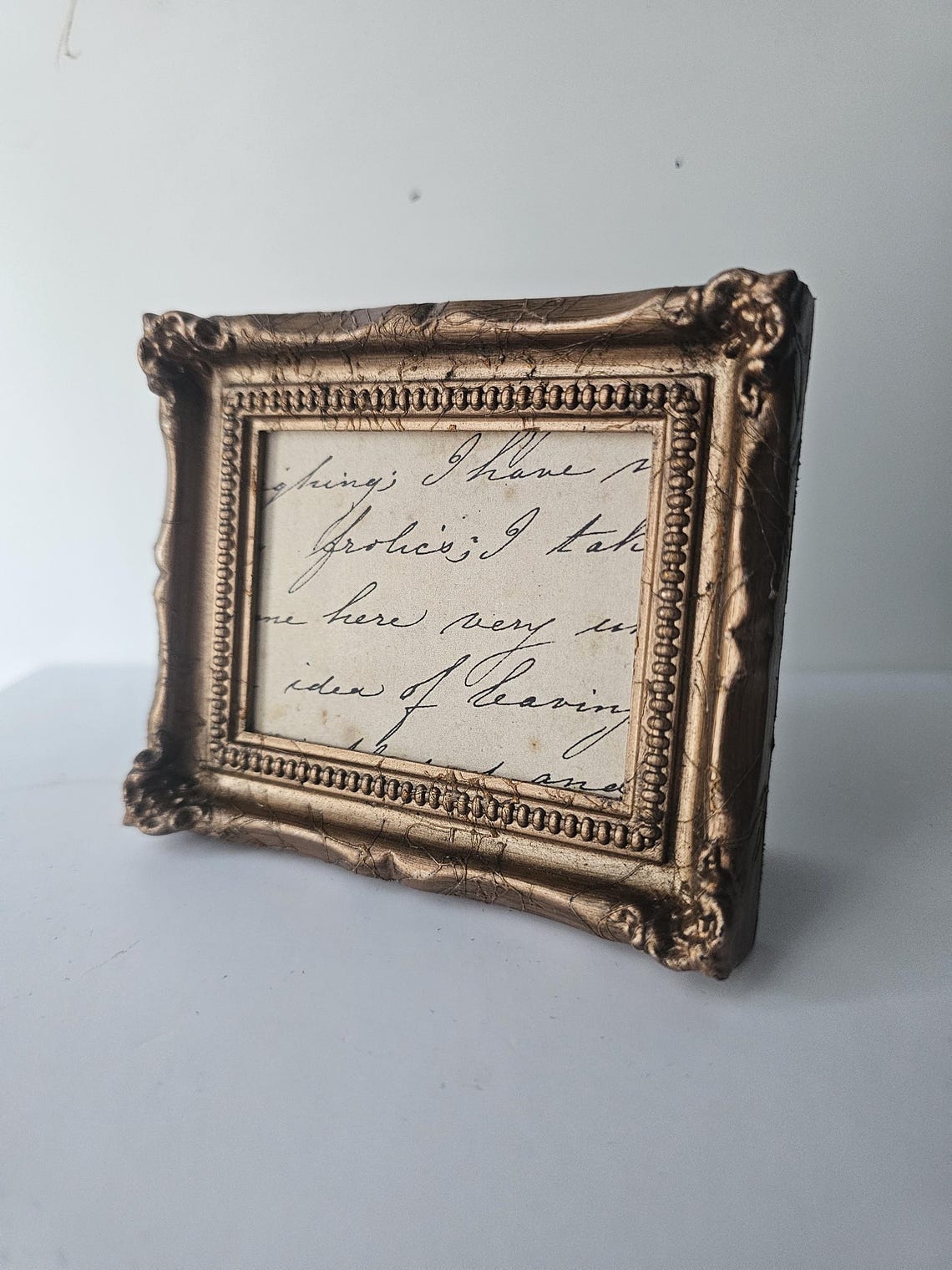 Sale Vintage Style Copper Bronze GOLD BAROQUE FRAME Mini Picture Photo ...