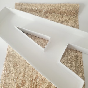 Sale 16" WHITE HOLLOW LETTER Blank Block Style Fillable Letter ...