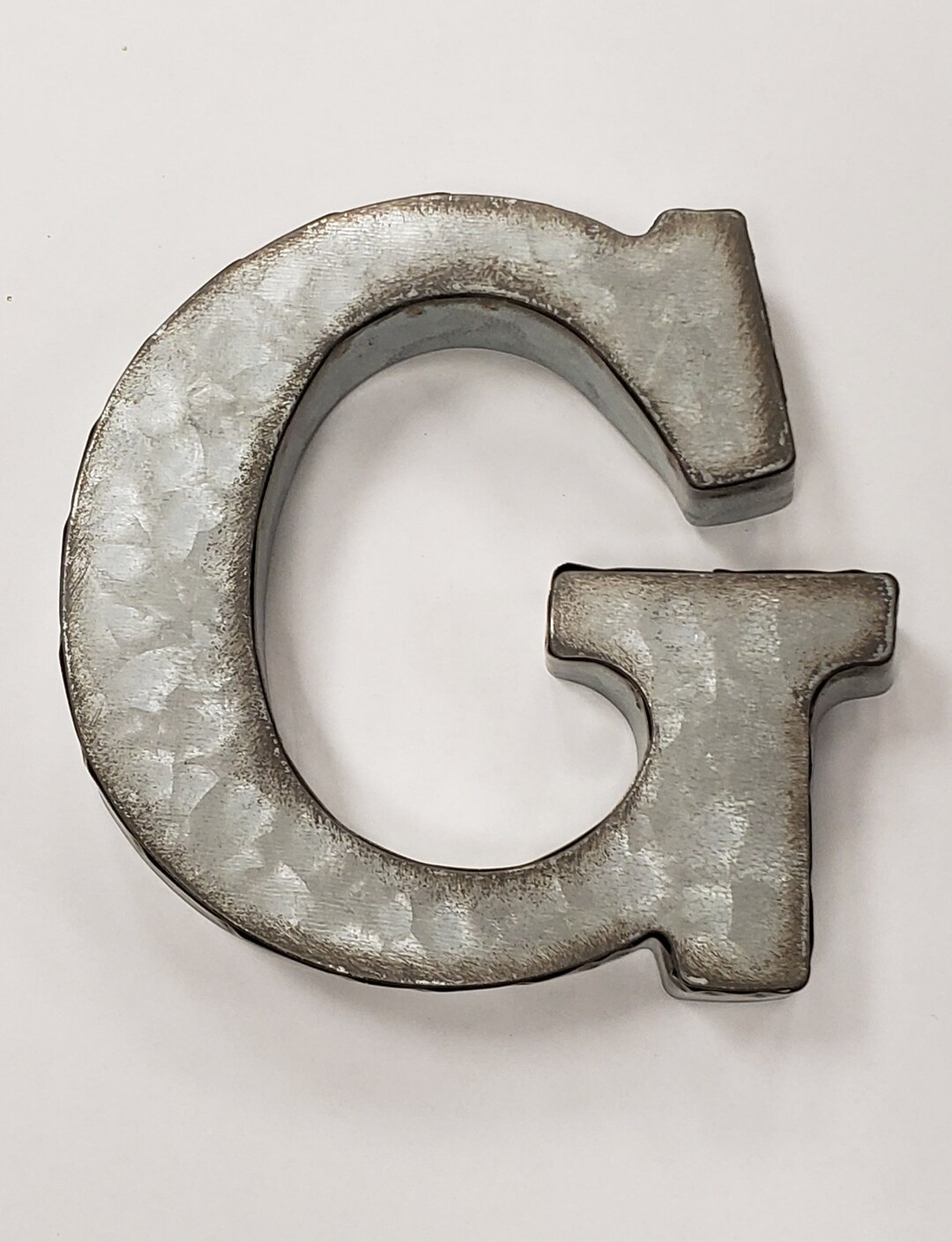 Sale 6" METAL LETTER Rustic Metal - Rustic Alphabet Initial Vintage ...