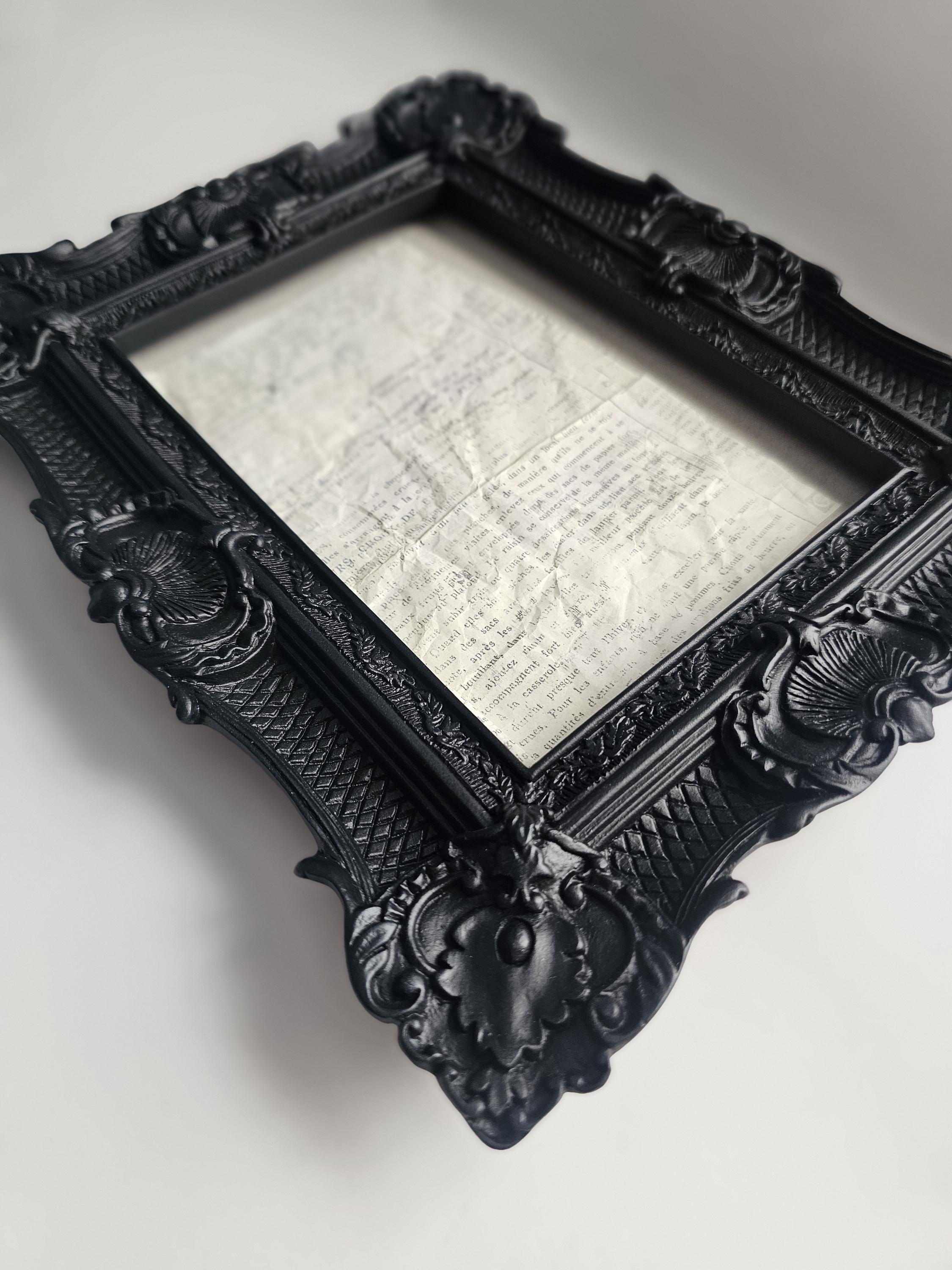 Sale Vintage Style BLACK BAROQUE FRAME Picture Frame Photo Frame Gatsby Ornate 5x7 Frame Gift ...