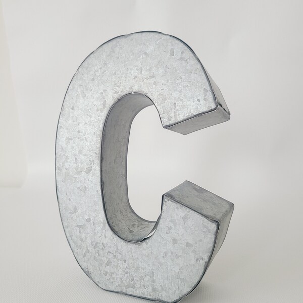 Metal Letter C - Etsy