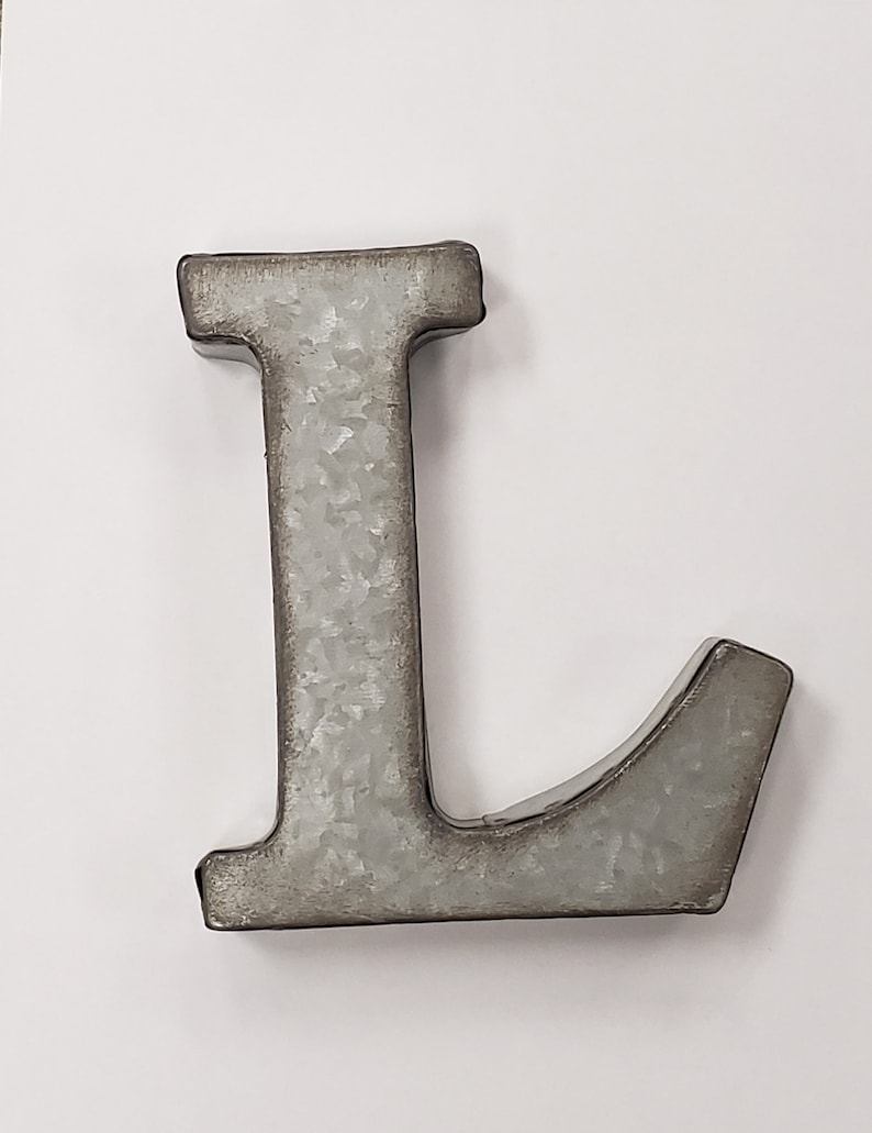 Sale 6 METAL LETTER Rustic Metal Rustic Alphabet | Etsy