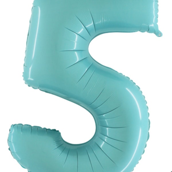 Baby Blue Number Balloons - Etsy