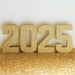 2025 GLITTER SIGN Numbers Graduation Class of 2025 Grad Party ...