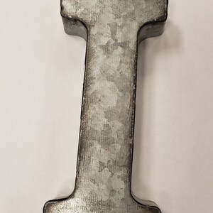 Sale 6" METAL LETTER Rustic Metal - Rustic Alphabet Initial Vintage ...