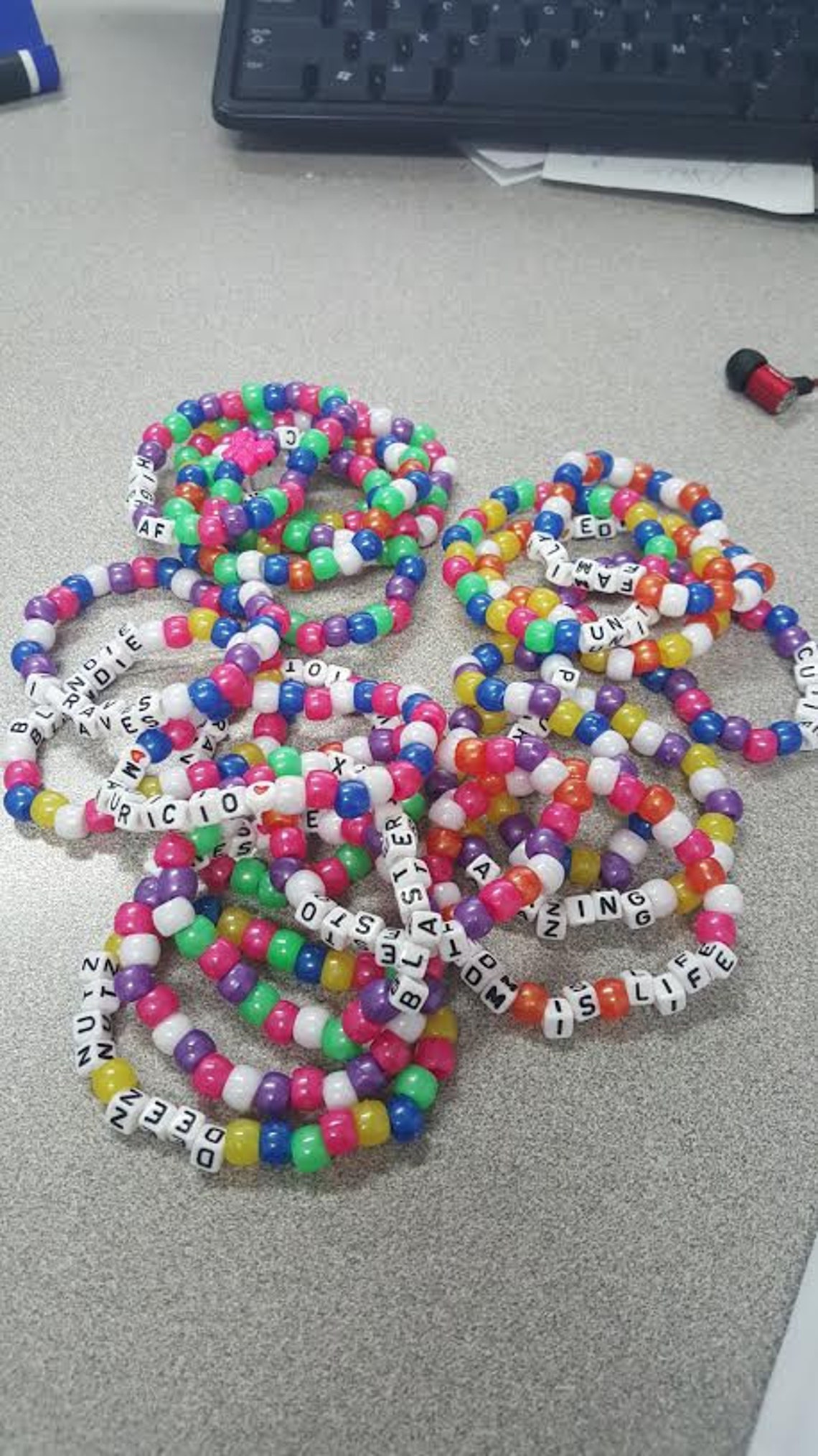 20 Random Kandi Bracelets EDM Rave PLUR EDC Candy - Etsy