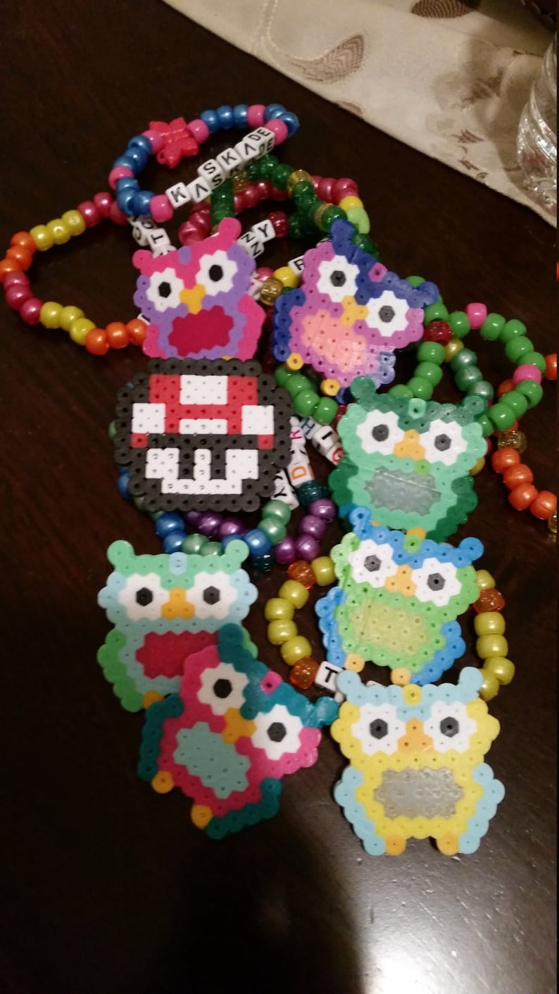 Rave Kandi Owls 10 Owl Bracelets EDC, Nocturnal Wonderland, EZOO, Rave ...