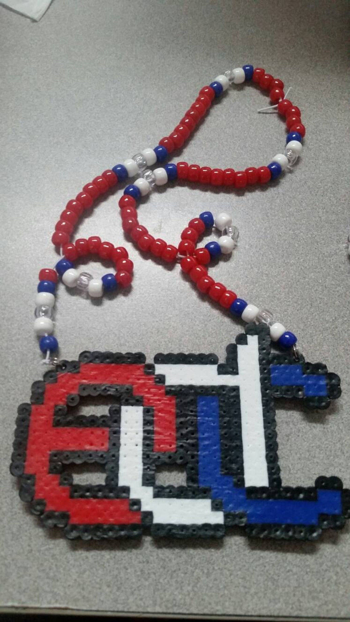 EDC Raver Necklace Rave Perler Bead Kandi Necklace PLUR EDM Rave Gear ...