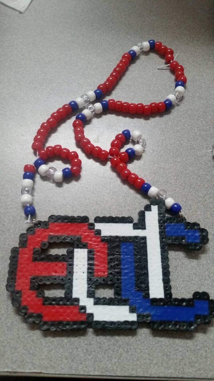 EDC Raver Necklace Rave Perler Bead Kandi Necklace PLUR EDM Rave Gear ...