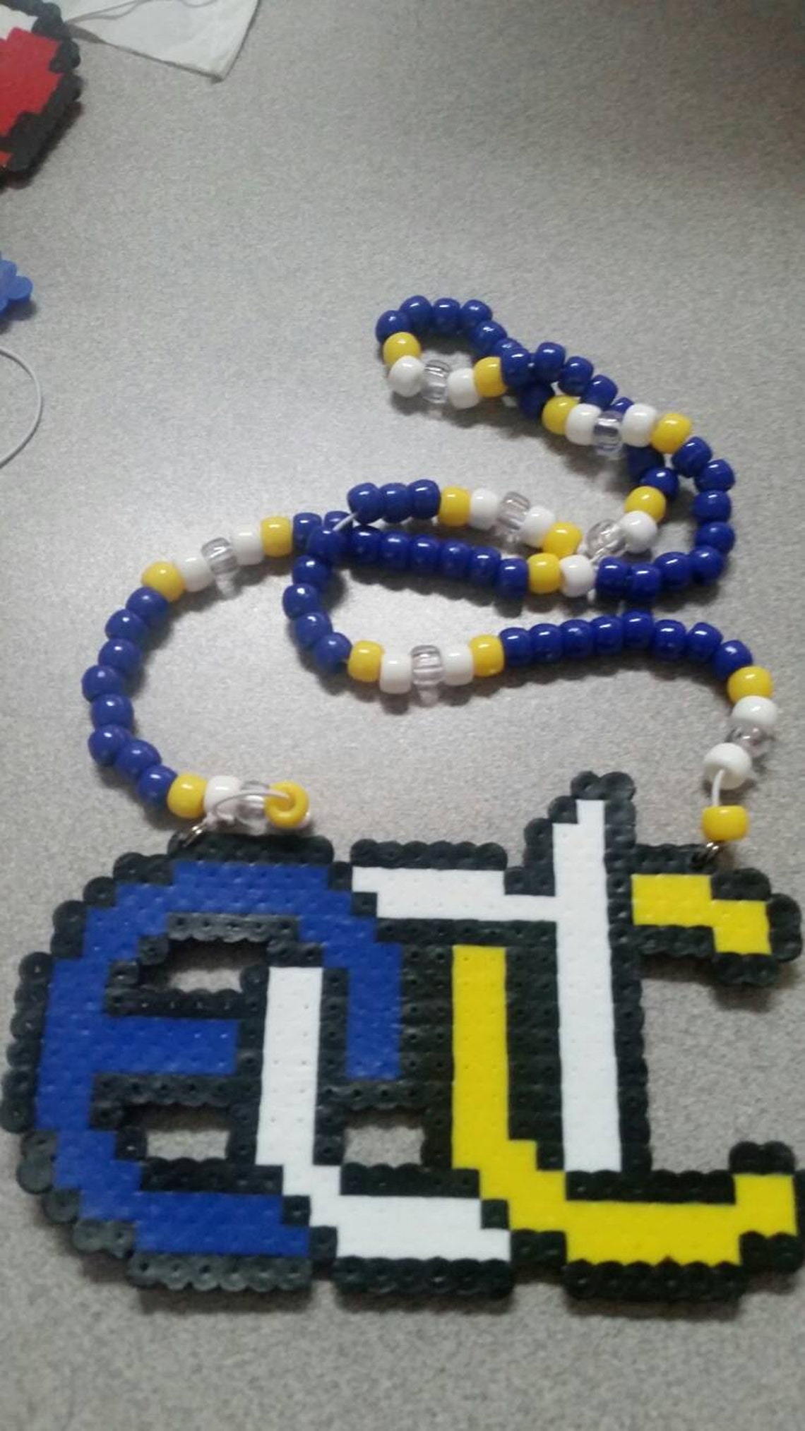 EDC Raver Necklace Rave Perler Bead Kandi Necklace PLUR EDM Rave Gear ...