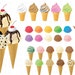 Ice Cream Clipart Instant Download Ice Cream Cone Clip Art Sweet ...
