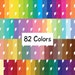 Lightning Bolt Digital Paper Pack- White Lightening- Rainbow Basic ...