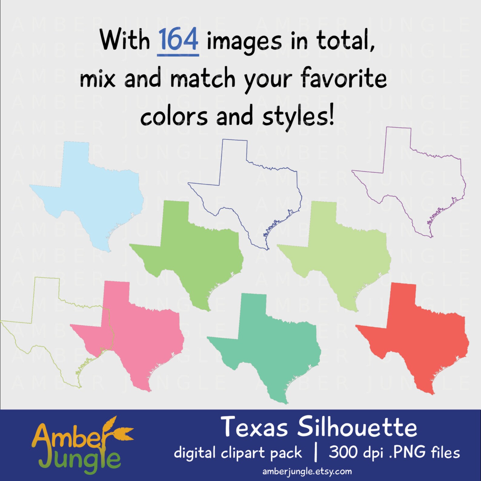 Texas Silhouette Clipart- Texas State Clip Art- Texas Map Outline ...