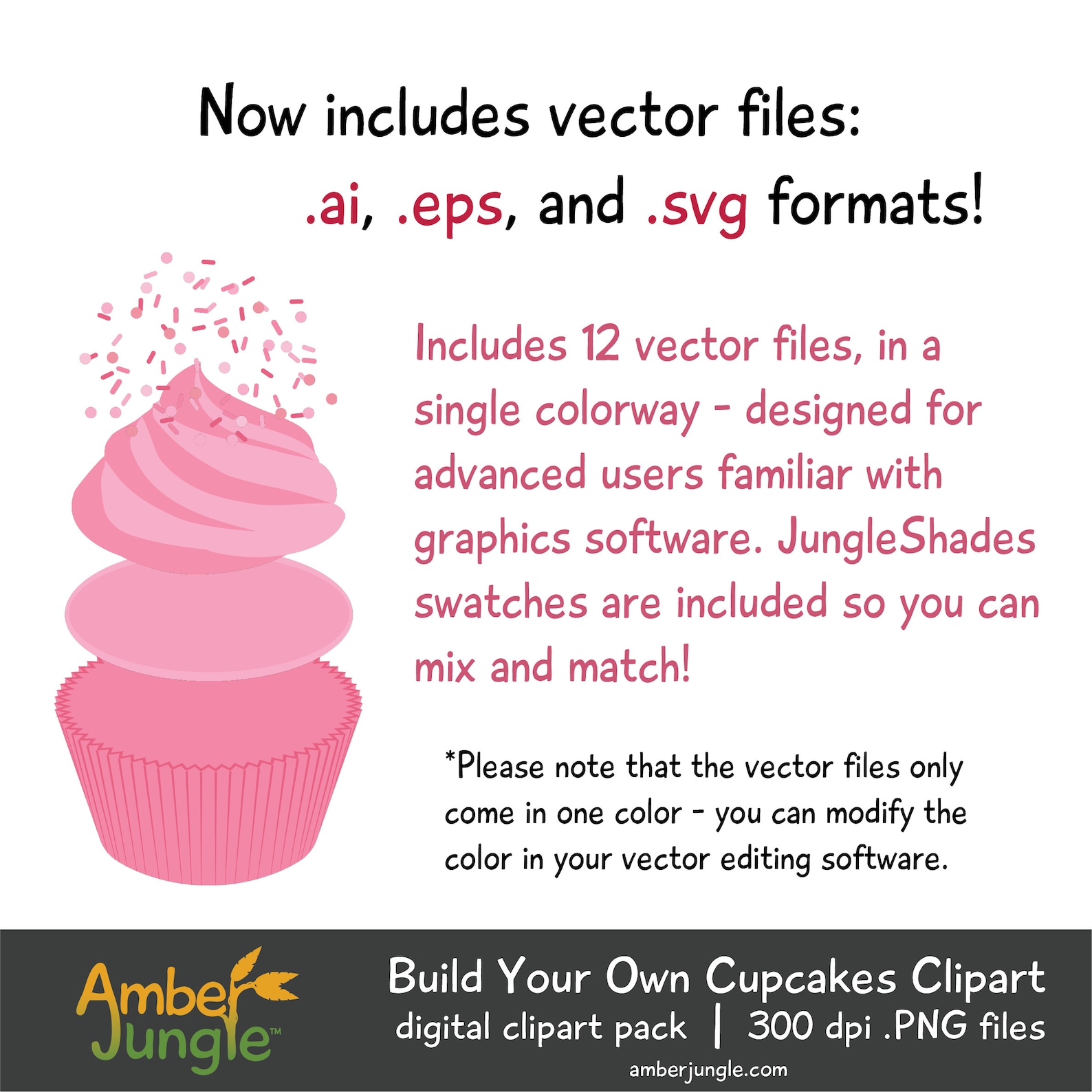 Cupcakes Clipart- Clip Art for Planner Stickers- Build Your Own Cup ...