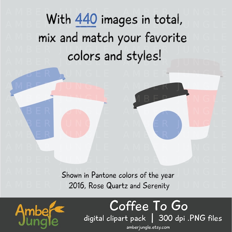 Coffee to Go Clipart - Coffee Cup to Go Cup Clip Art for Planner ...
