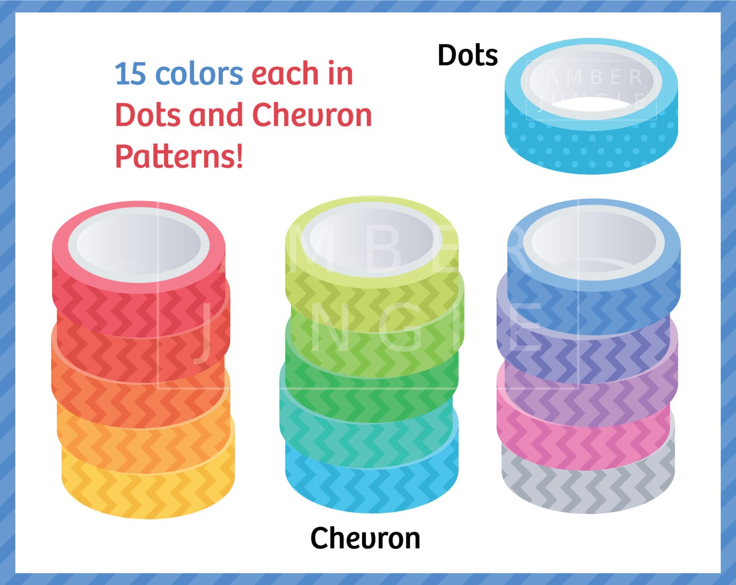 Washi Tape Roll Clipart - Instant Download! Washi Tape Clip Art Digital ...