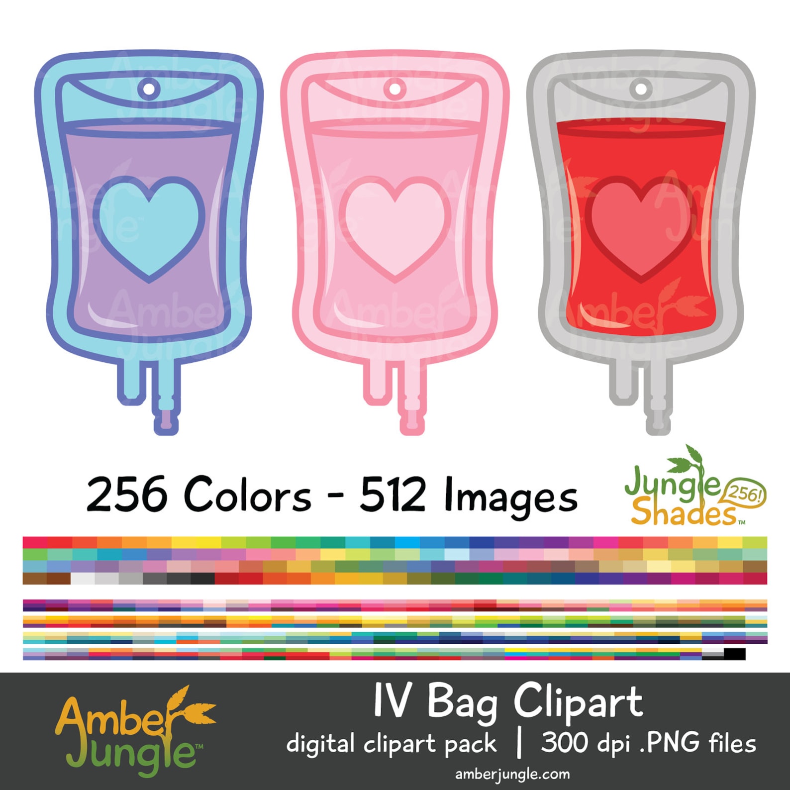 IV Clipart- IV Bag Clip Art for Planner Stickers- Medical Hospital ...