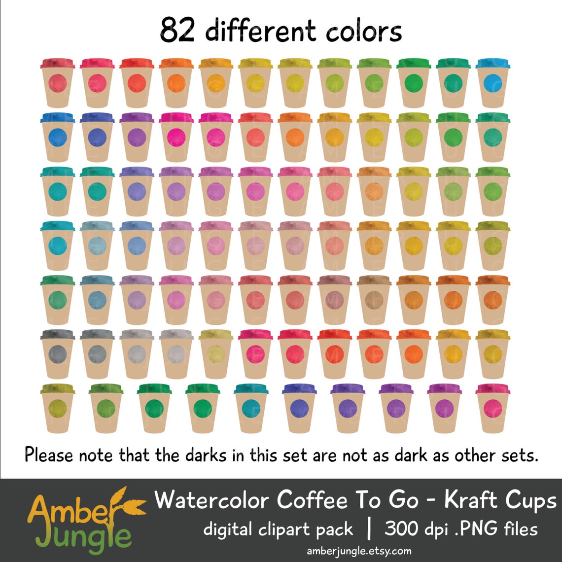 Watercolor Coffee to Go Clipart - Coffee Cup to Go Cup Clip Art for ...