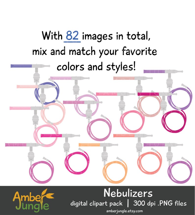 Nebulizer Clipart- Asthma Clip Art for Planner Stickers- Nebuliser COPD ...