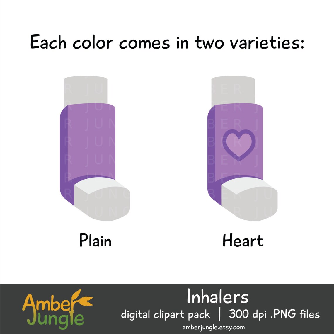 Inhaler Clipart Asthma Clip Art for Planner Stickers Childrens Asthma ...