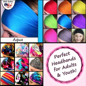 Lacrosse Headbands for Women Youth Sports Workouts Gymnastics Light ...