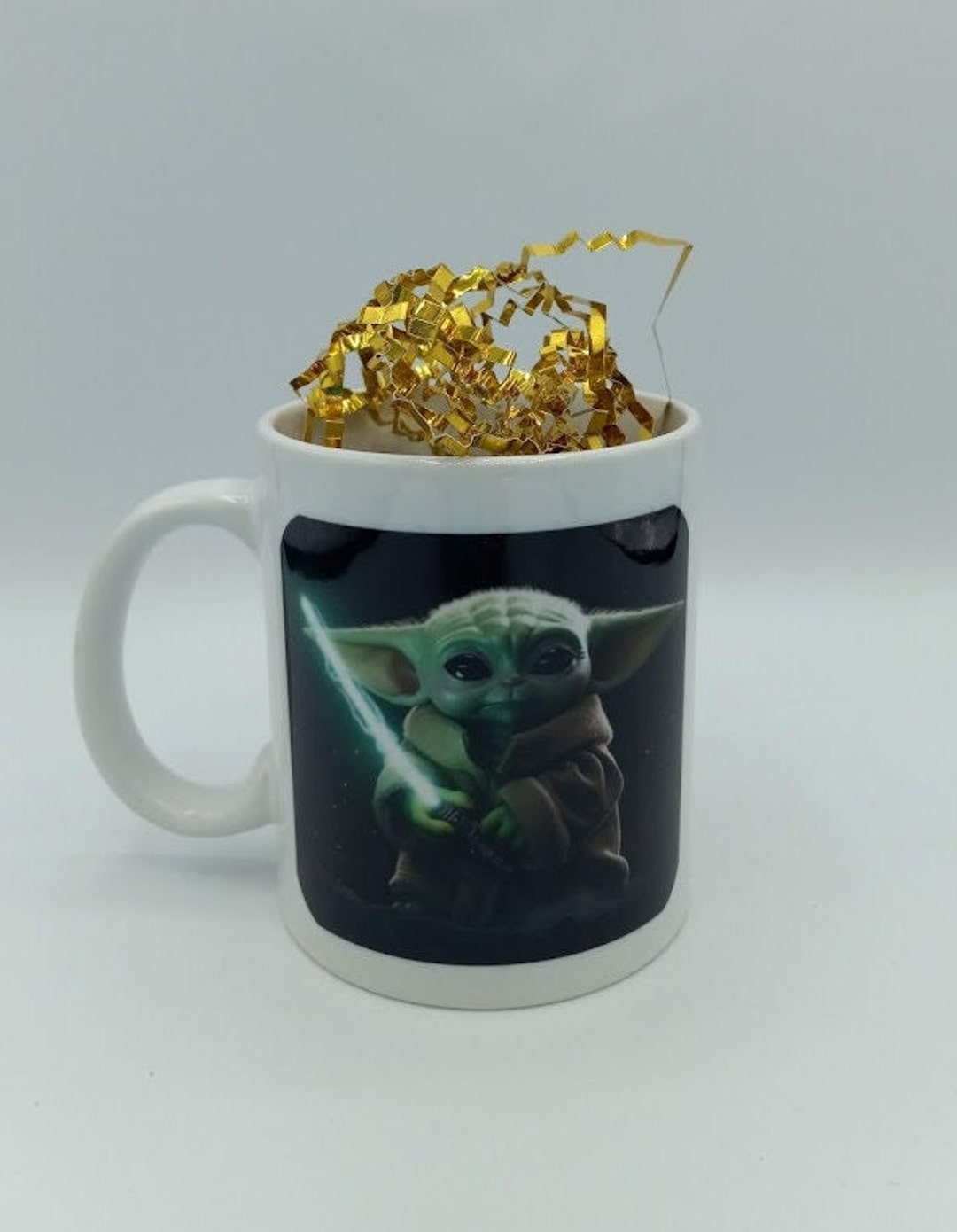 Custom Yoda 11 Oz Ceramic Mug Baby Yoda Gift Add Your Name - Etsy