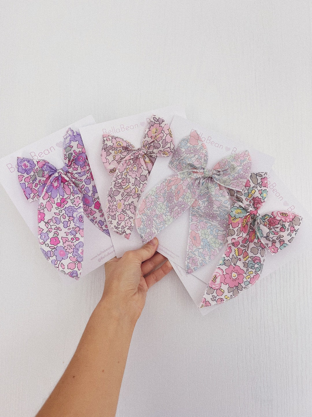 BUNDLE- 4 Spring Bows - Midi or Petite // Spring Bow, Pastel Bow ...