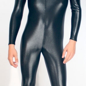Mens Catsuit Shown in Black Stretch Gloss Vinyl PVC by Suzi Fox. - Etsy