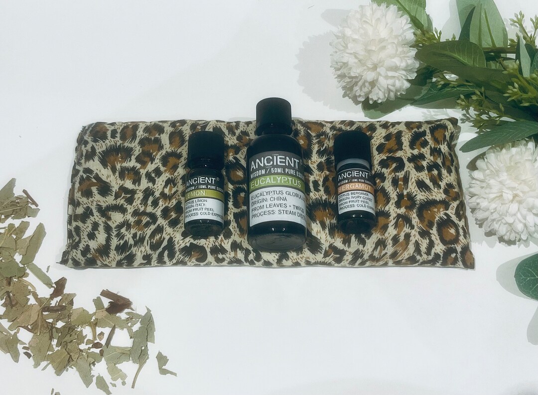 EUCALYPTUS Heated Rice Bag Animal Print Cold and Sinus - Etsy