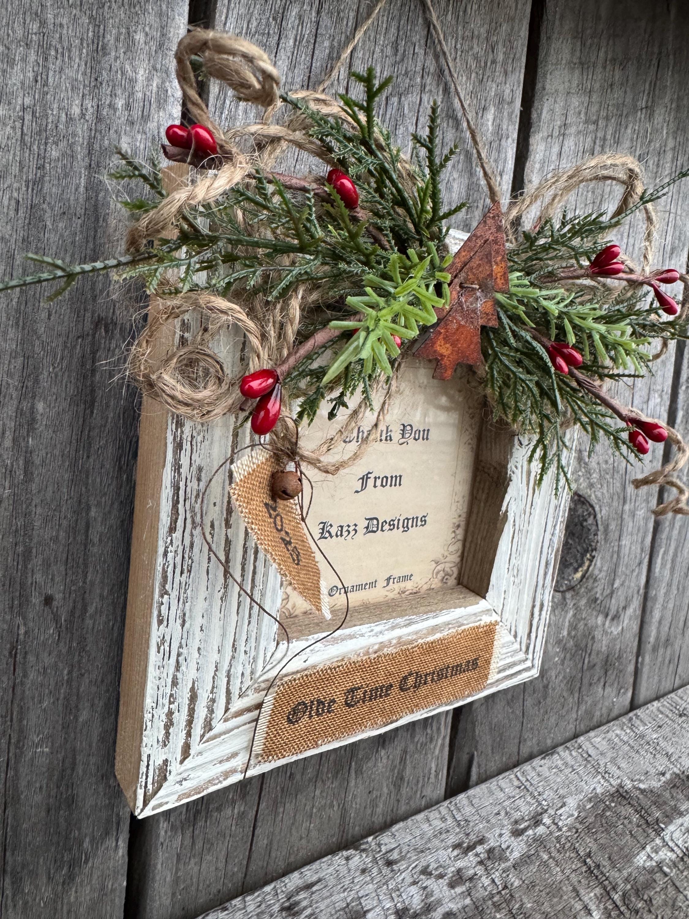 Personalized Christmas Frame, Photo Frame Ornament, Christmas Frame ...